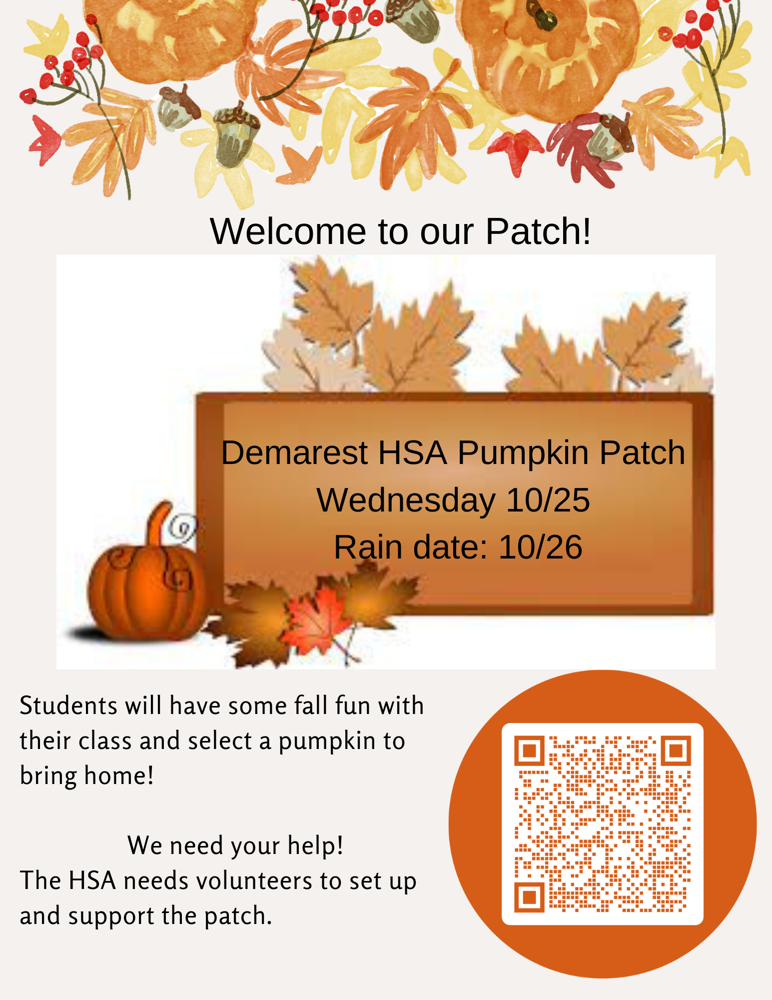 Pumpkin Patch – Demarest Home and School Association